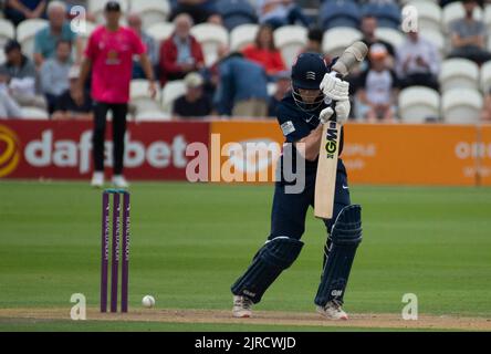 Sam Robson bats against Sussex in a 50 over match a Hove County Ground ...
