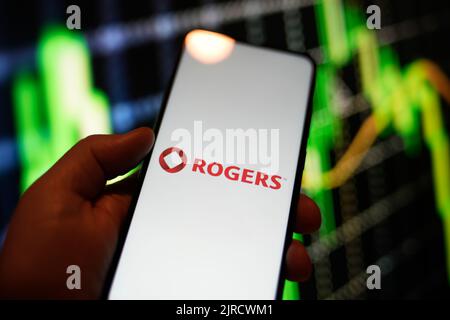 In this photo illustration, the logo of Canadian construction company ...