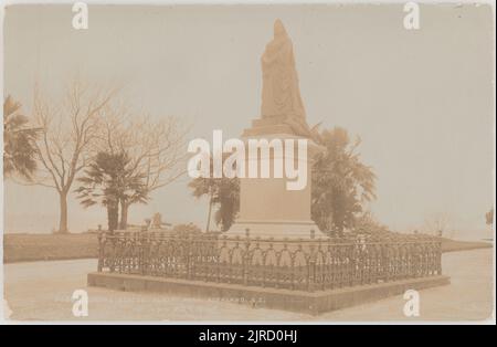 Queens Statue, Albert Park, Auckland, circa 1905, Dunedin, by Muir ...
