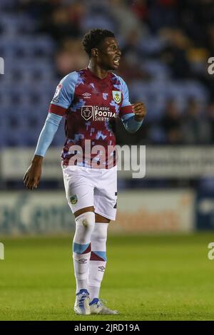Nathan Tella #23 of Burnley during the Sky Bet Championship match ...