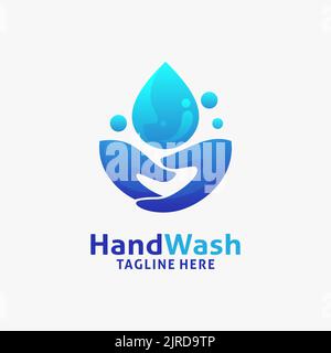 Hand wash logo design Stock Vector Image & Art - Alamy