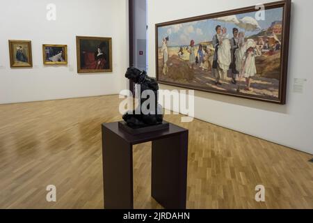 Architectural detail of the interior of the Pinacoteca (pinacotheca ...