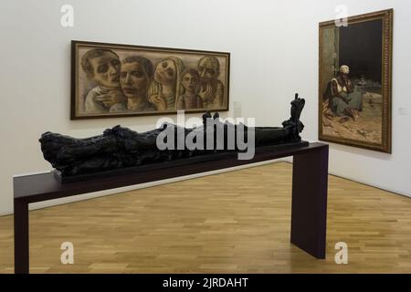 Architectural detail of the interior of the Pinacoteca (pinacotheca ...