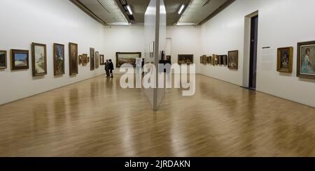 Architectural detail of the interior of the Pinacoteca (pinacotheca ...