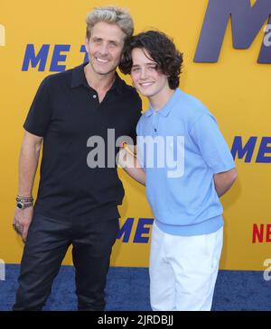 Joey McIntyre and Griffin McIntyre arrives at the premiere of "Me Time ...
