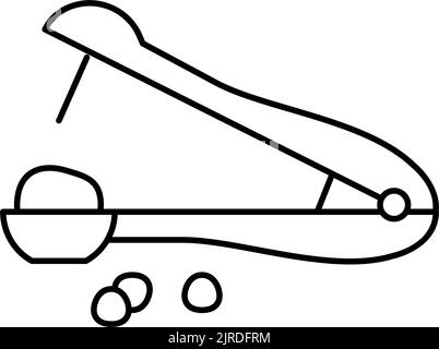 pitter cherry line icon vector illustration Stock Vector Image & Art ...