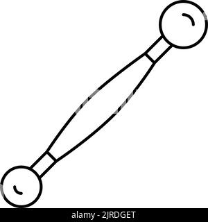 melon baller scoop line icon vector illustration Stock Vector Image ...