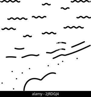 fraser island line icon vector illustration Stock Vector Image & Art ...