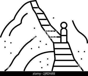 haiku stairs line icon vector illustration Stock Vector Image & Art - Alamy