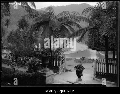 Whanganui River at Pipiriki, Circa 1920, by James McDonald Stock Photo ...