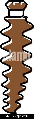 coily hair accessory color icon vector illustration Stock Vector Image ...