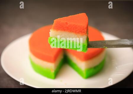 tiranga food,indian flag coloured food recipes Stock Photo - Alamy