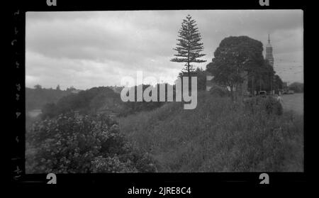 Panorama : Museum tc from Anzac Avenue, 1949, by Leslie Adkin Stock ...