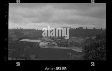 Panorama : Museum tc from Anzac Avenue, 1949, by Leslie Adkin Stock ...