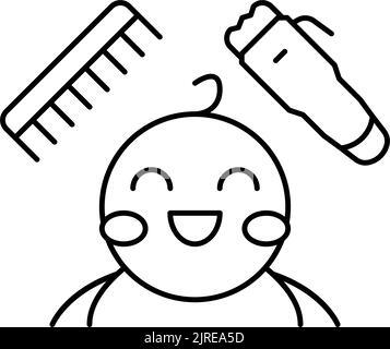 Babys First Haircut Clipart