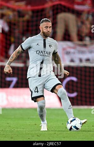 LILLE - Sergio Ramos of Paris Saint-Germain during the French Ligue 1 ...