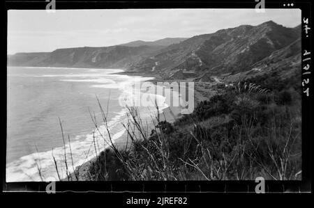 Visit to Putangirua Pinnacles and old Maori sites, 08 March 1952-09 ...