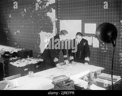 World War 2 D-Day map room in Southwick House, UK Stock Photo - Alamy