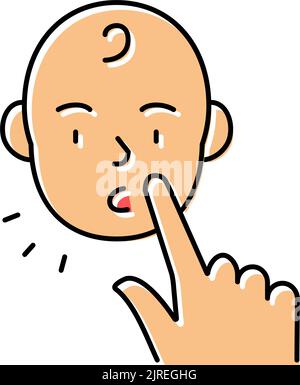 rooting reflex color icon vector illustration Stock Vector Image & Art ...