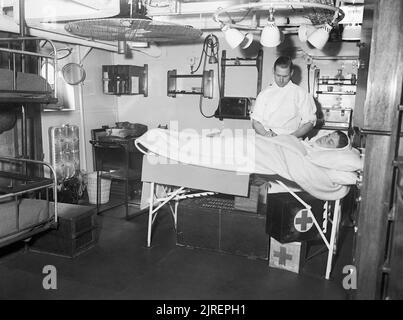 Interior Studies on Board a Frigate. 5 July 1943, on Board the River ...
