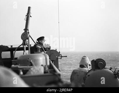 ON BOARD THE DESTROYER HMS COSSACK DURING TORPEDO AND ANTI-SUBMARINE ...