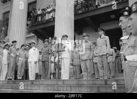 Japanese Surrender to Lord Louis Mountbatten in Singapore 12 September ...