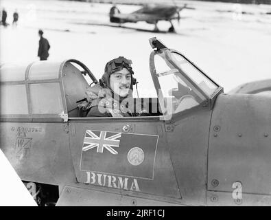 Squadron Leader Robert Stanford Tuck, commanding No. 257 Squadron, in ...