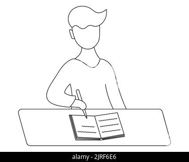 pencil scholar write Stock Vector Image & Art - Alamy