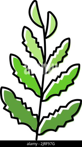 african water fern color icon vector illustration Stock Vector Image ...