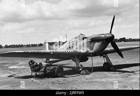 Hawker Hurricane Mk Is of No. 85 Squadron RAF, October 1940. Hawker ...