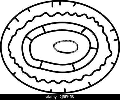 limpet sea shell beach line icon vector illustration Stock Vector Image ...