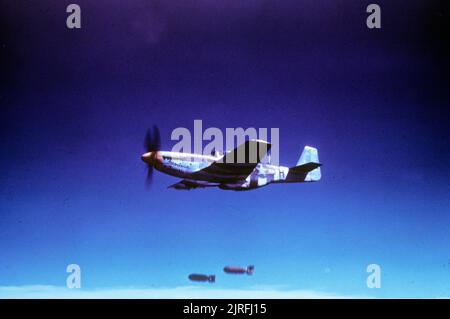 A P-51 Mustang (B7-H ) nicknamed 'Ferocious Frankie' of the 361st ...