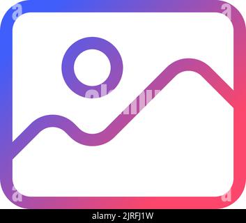 Photo editing pixel perfect gradient linear ui icon Stock Vector Image ...