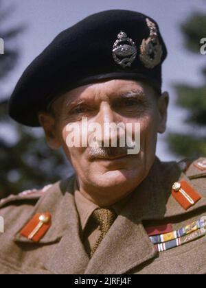 Portrait of the Eighth Army Commander, General Sir Bernard Montgomery ...
