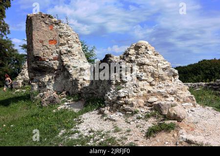 HALYCH, UKRAINE - AUGUST 21, 2022 - The reconstructed scale model of ...