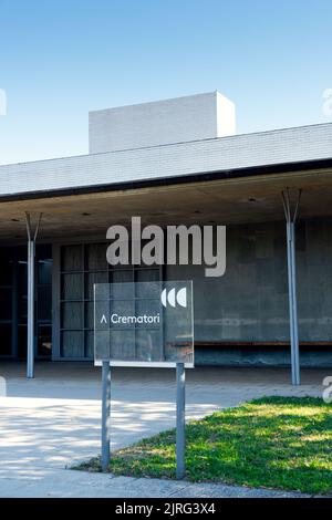 Crematorium Parking Sign Stock Photo - Alamy