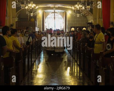 Malabon, Philippines. 24th July, 2022. The facade of the San Bartolome ...