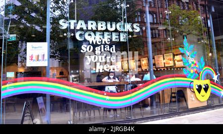 Starbucks Coffee, Manchester Stock Photo - Alamy