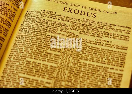 The Book of Exodus bible heading Stock Photo - Alamy