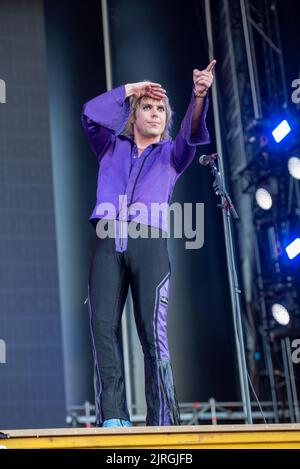 June 09, 2022: Singer Luke Spiller of The Struts performs at the IDays ...