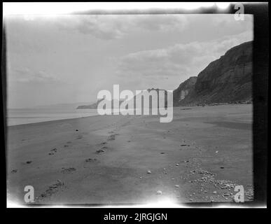 Large slip at Mohaka, 1931, by Dr Patrick Marshall Stock Photo - Alamy