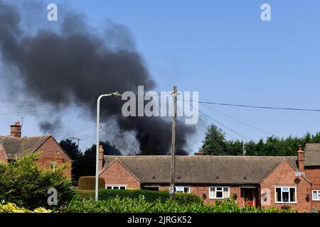 Fire Brigade call out to a Fire Hook Norton Oxfordshire England uk 2022 ...