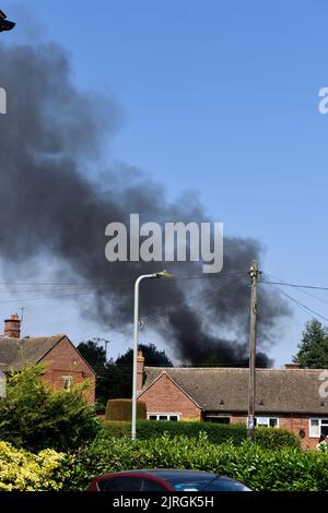 Fire Brigade call out to a Fire Hook Norton Oxfordshire England uk 2022 ...