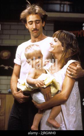 Nicolas Cage / Raising Arizona / 1987 directed by Coen brothers ...