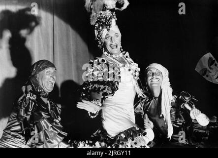 PRIVATES ON PARADE, (l-r): Joe Melia, Denis Quilley, Simon Jones, 1983 ...