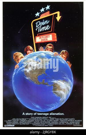 MOVIE POSTER, DOIN' TIME ON PLANET EARTH, 1988 Stock Photo - Alamy