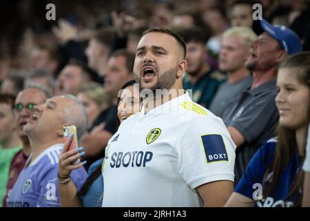 Barnsley supporters during the game in Cardiff, United Kingdom on 8/7 ...