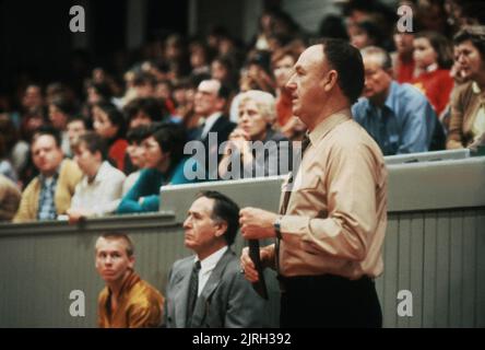 HOOSIERS 1986 Orion Pictures film with Gene Hackman at left and Dennis ...