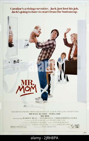 1983 Mr Mom film poster, directed by John Hughes, starring Michael ...