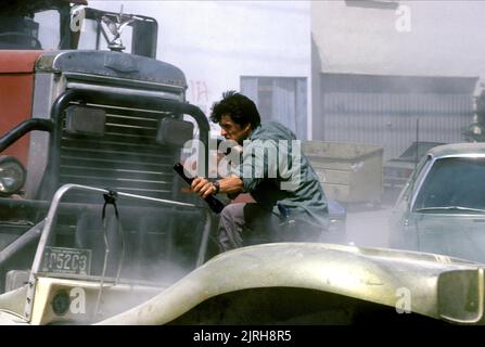 OVER THE TOP 1987 Warner Bros. film with Sylvester Stallone at left and ...